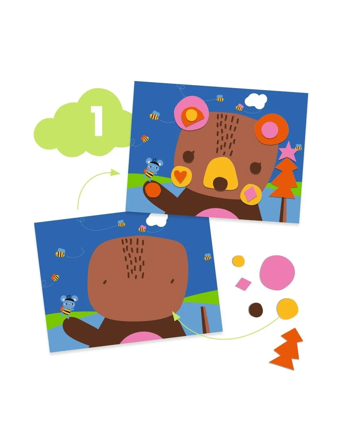 Djeco - Collage El Ratón y Sus Amigos - My Sweet Koala